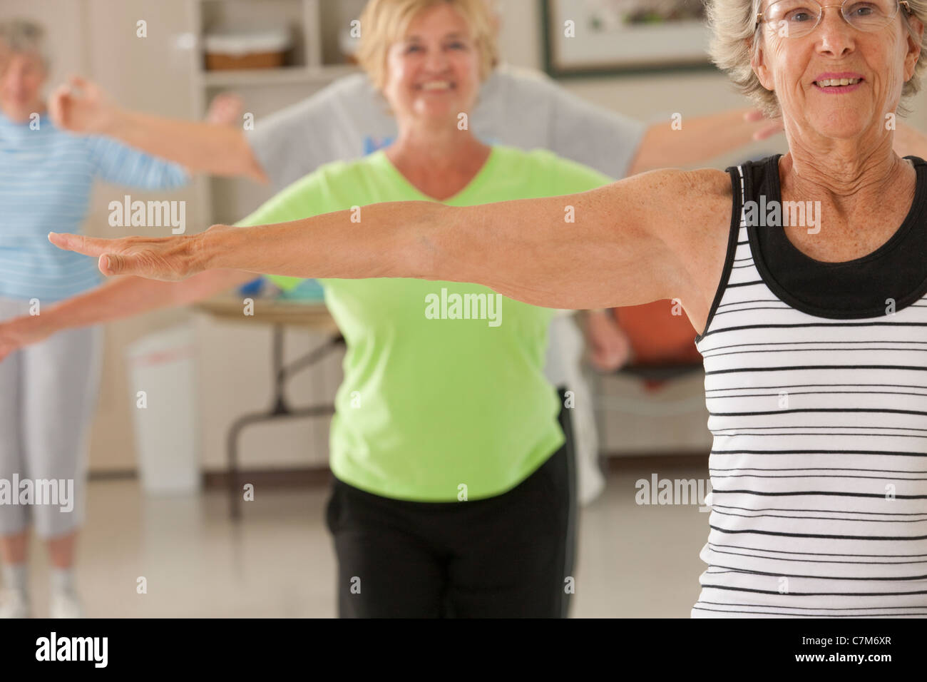 Women exercising in a health club Stock Photo - Alamy