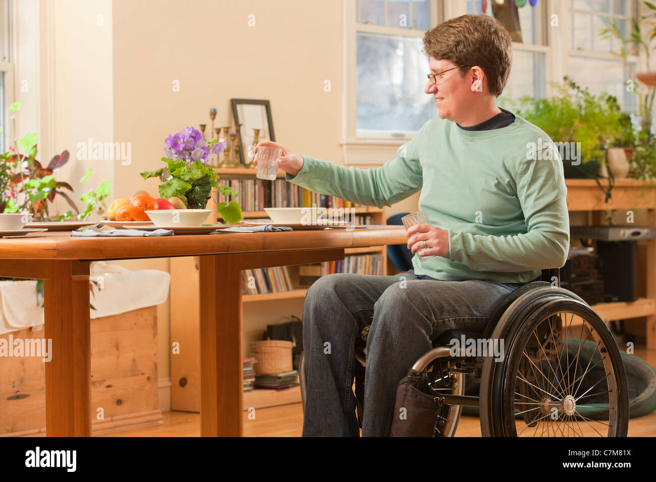 Multiple Sclerosis Patient In Wheelchair