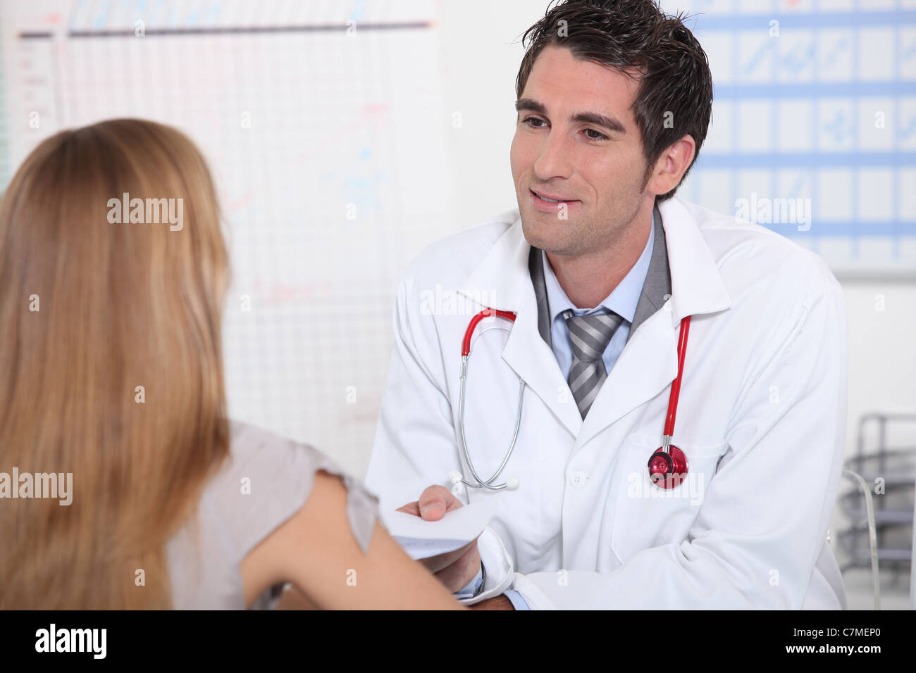 Visiting the GP Stock Photo - Alamy