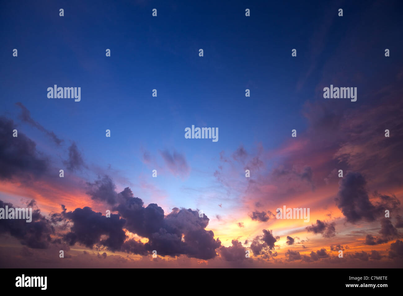Spectacular sunset sky Stock Photo - Alamy