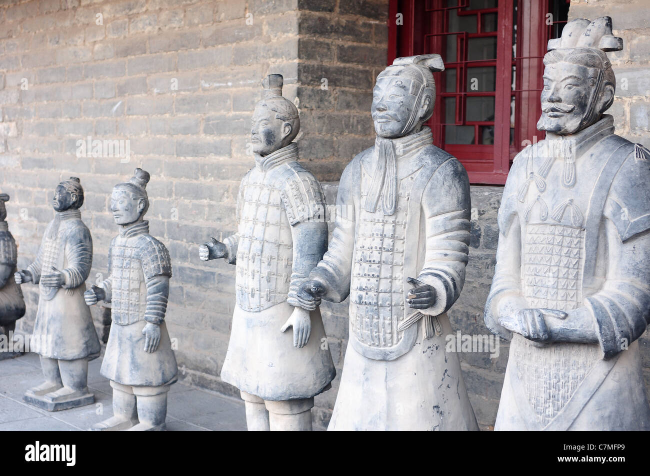 Famous ancient terracotta warriors in Xian, China Stock Photo - Alamy