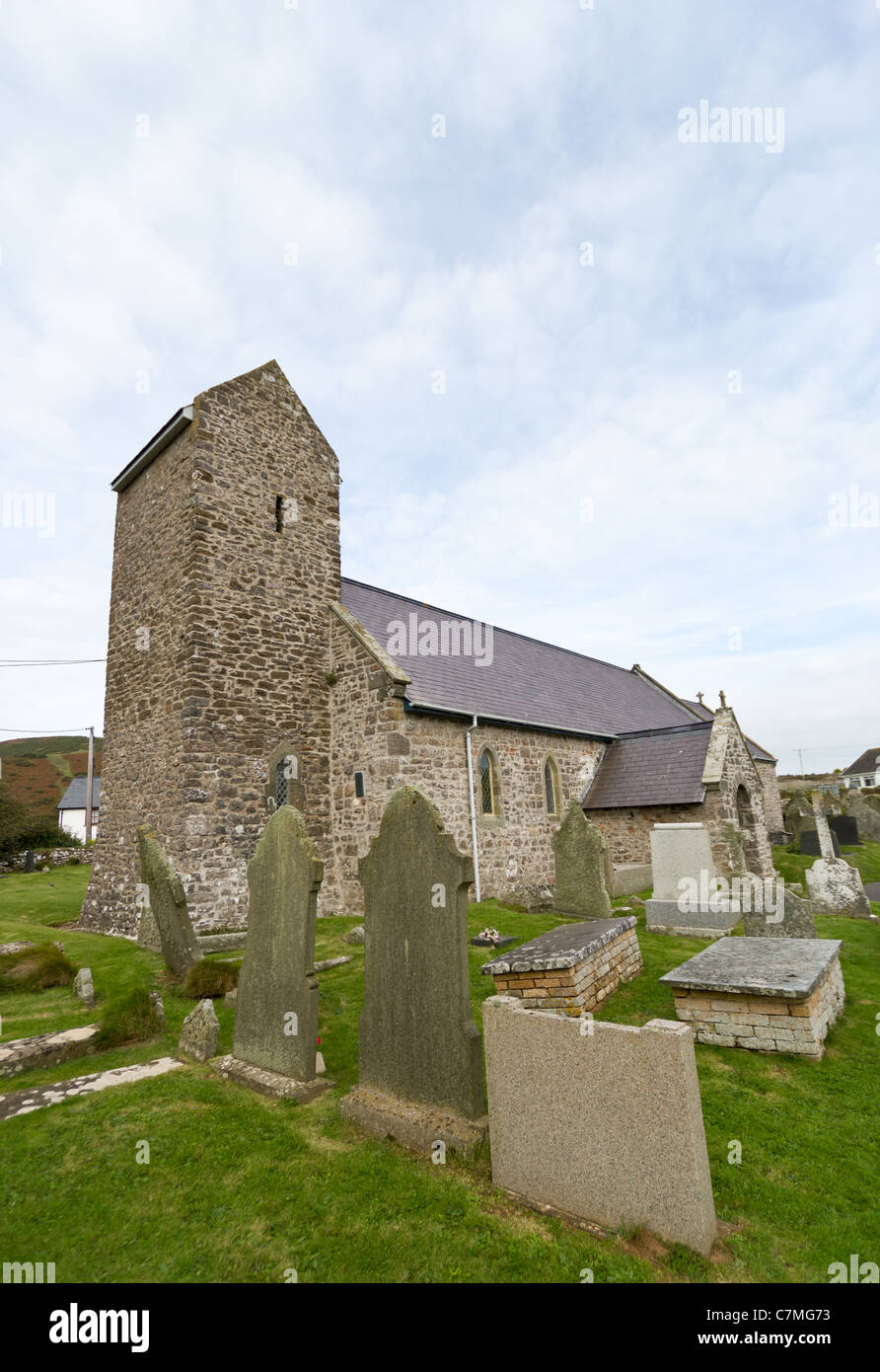 Rhosilli Church, Gower Peninsula, Wales Stock Photo - Alamy