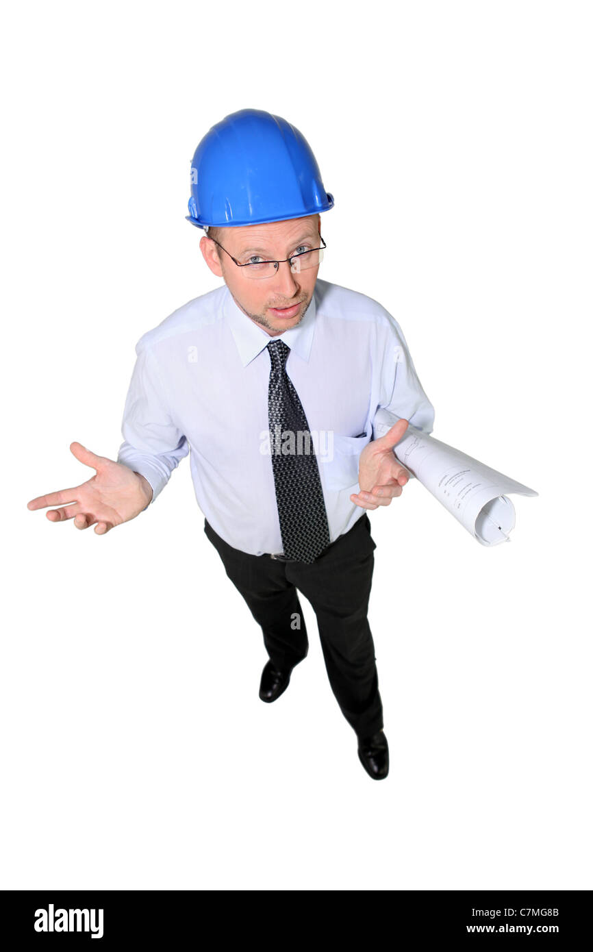 Full length studio shot of an architect Stock Photo - Alamy