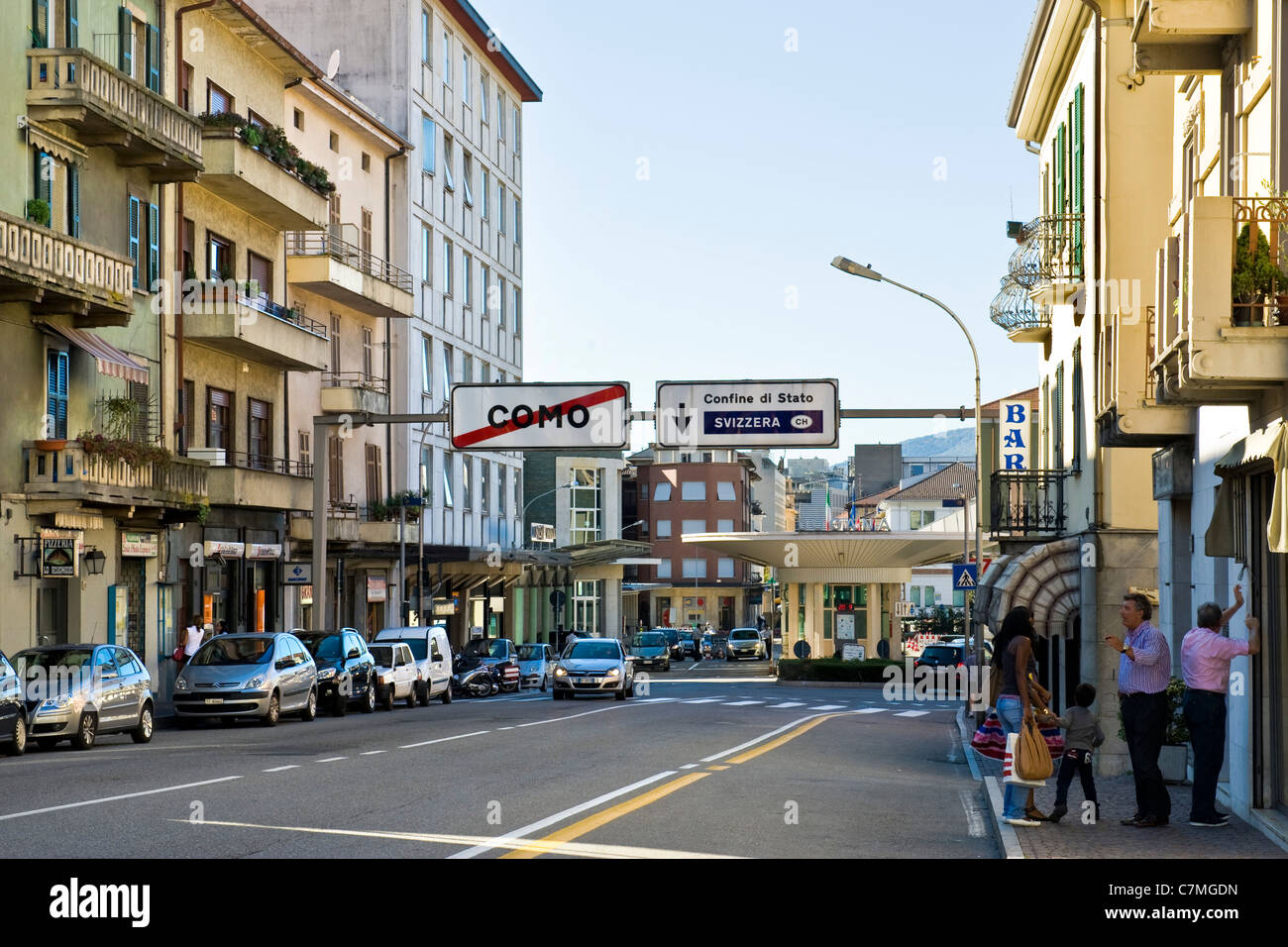 Lombardy border at chiasso hi-res stock photography and images - Alamy