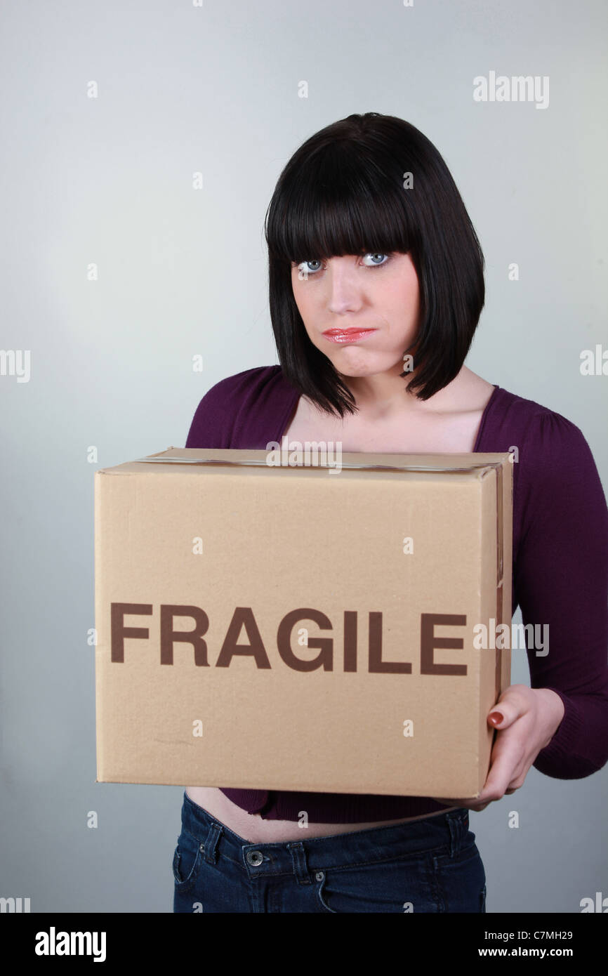 Box Marked Fragile High Resolution Stock Photography and Images - Alamy