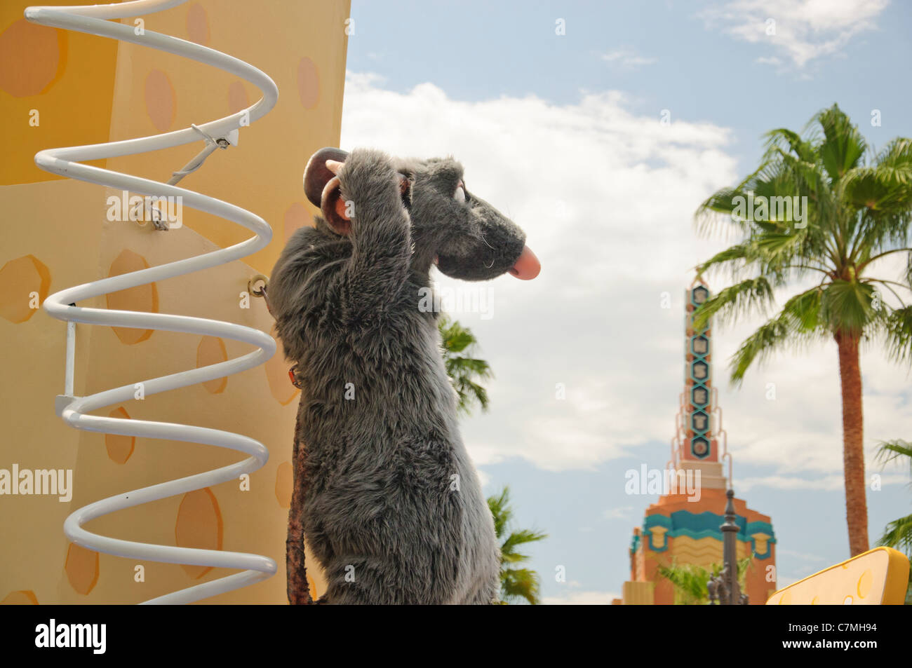 remy from ratatouille in the countdown to fun parade on the streets of ...