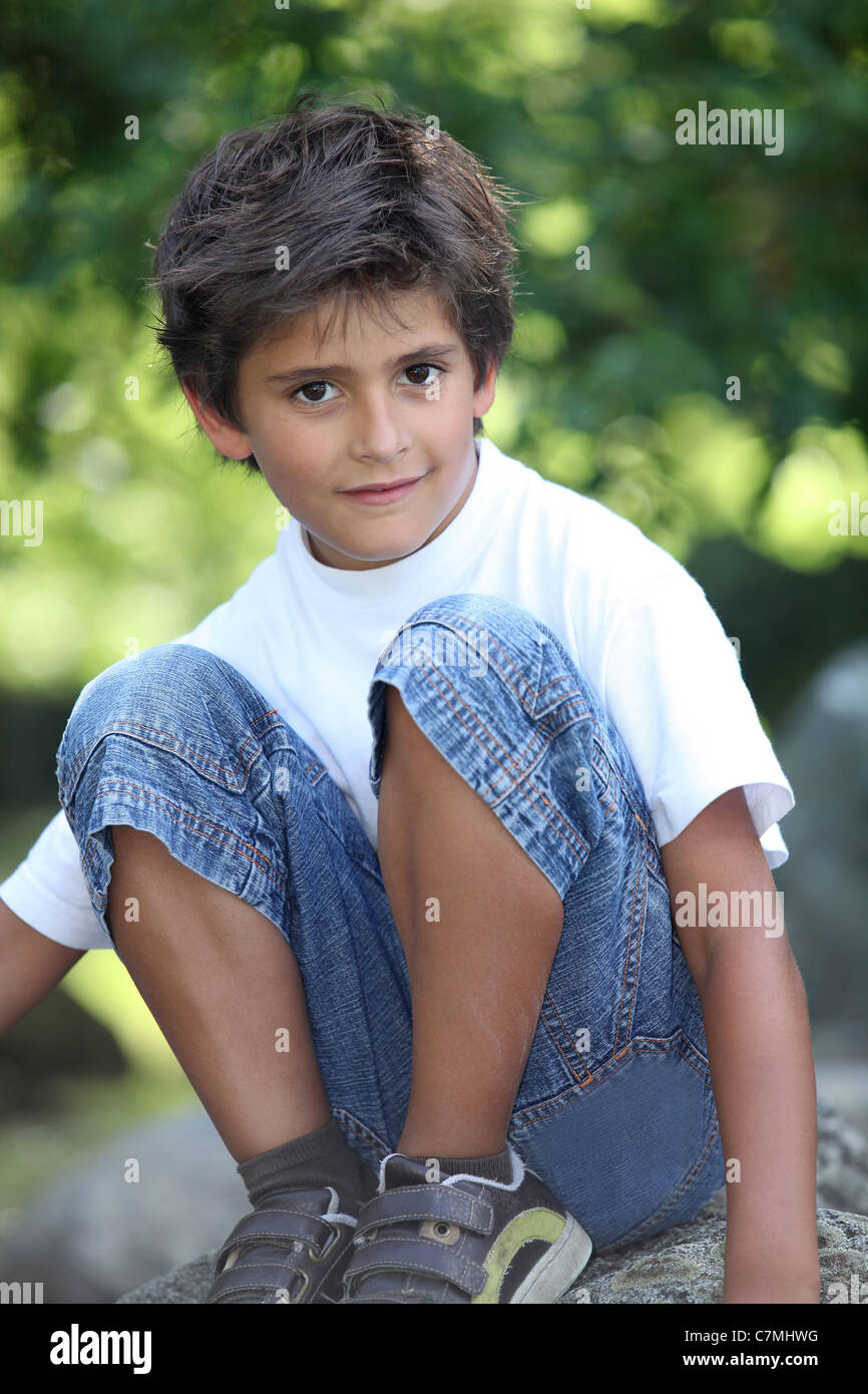 portrait of a little boy Stock Photo - Alamy