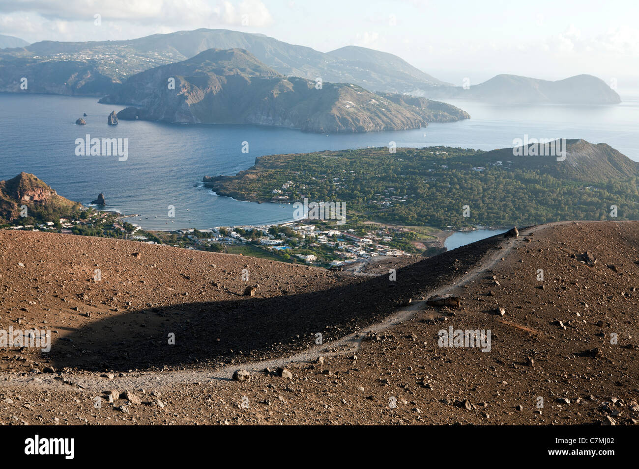 Vulcano island, the crater Stock Photo - Alamy