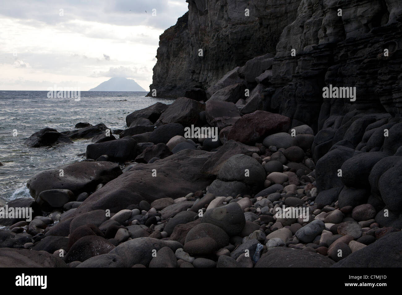 Filicudi Island, the beach Stock Photo - Alamy