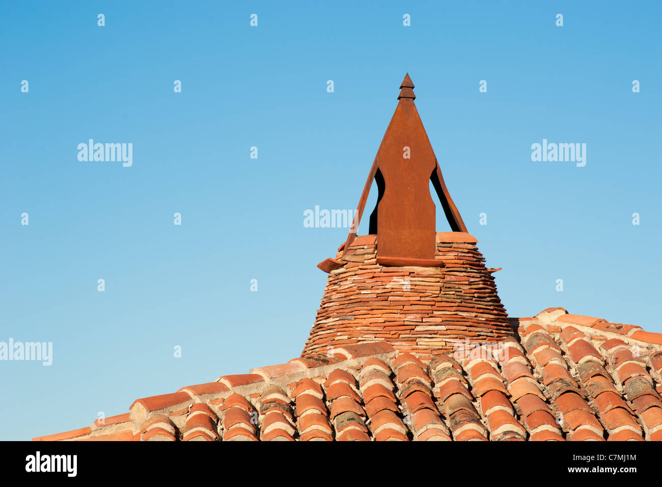 Ancient chimney on tiled hi-res stock photography and images - Alamy