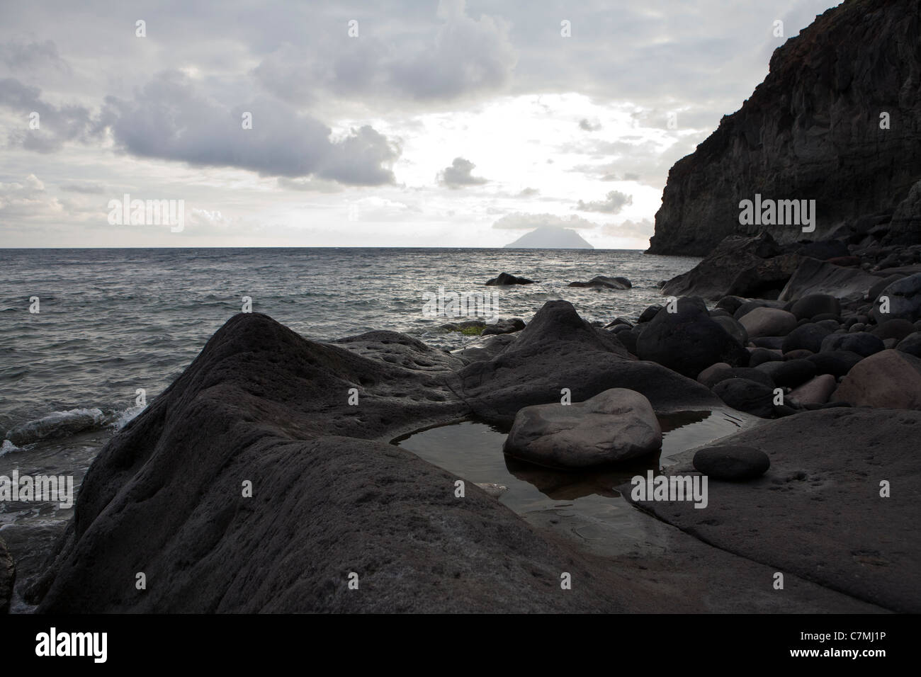 Filicudi Island, the beach Stock Photo - Alamy