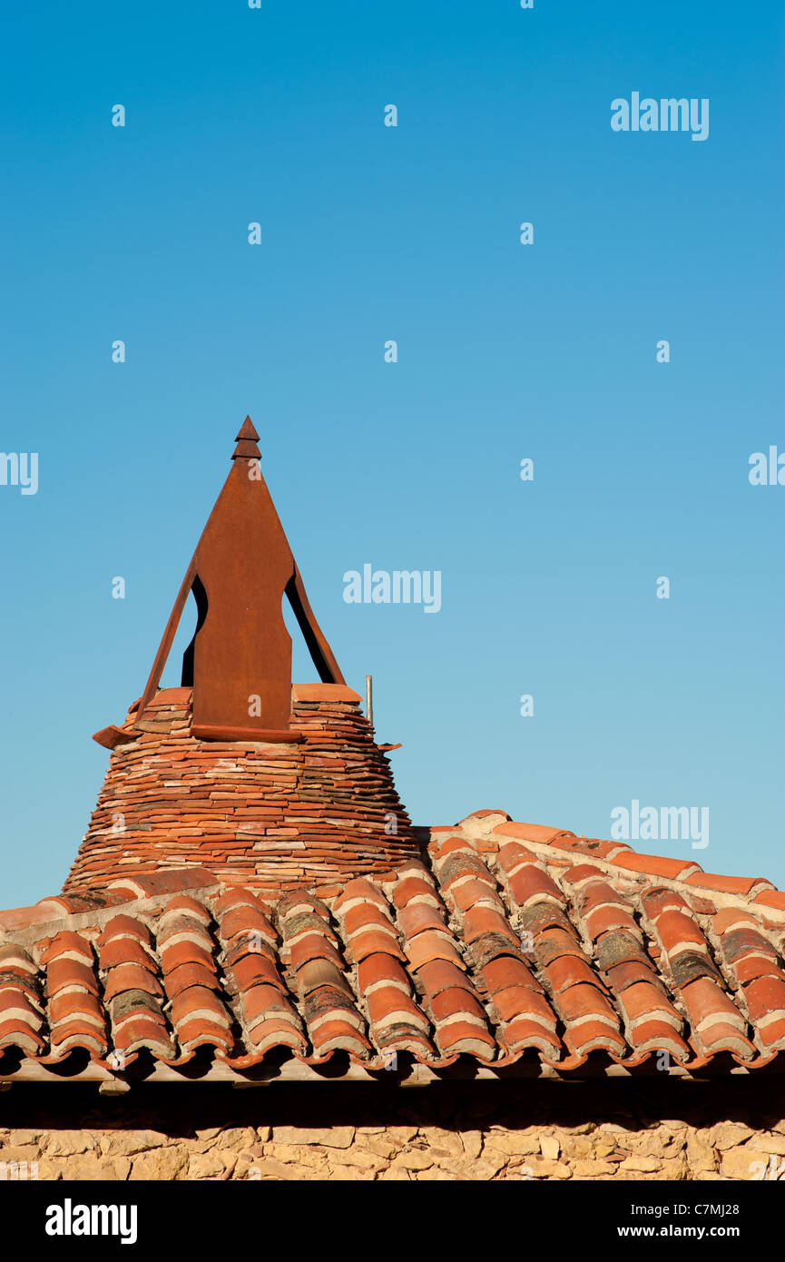 Ancient chimney on tiled hi-res stock photography and images - Alamy