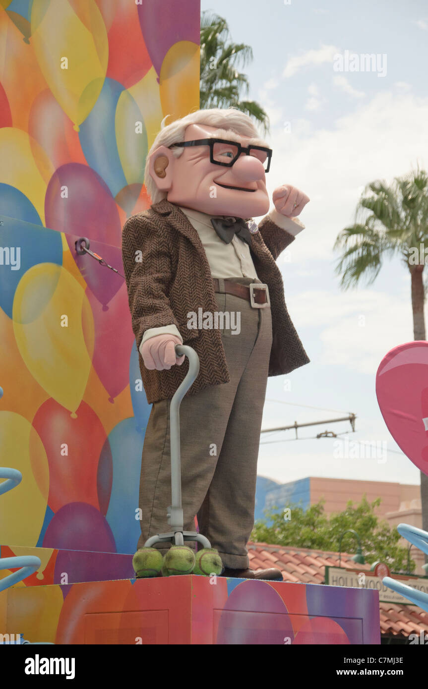 carl from up in the disney pixar countdown to fun parade in walt disney ...