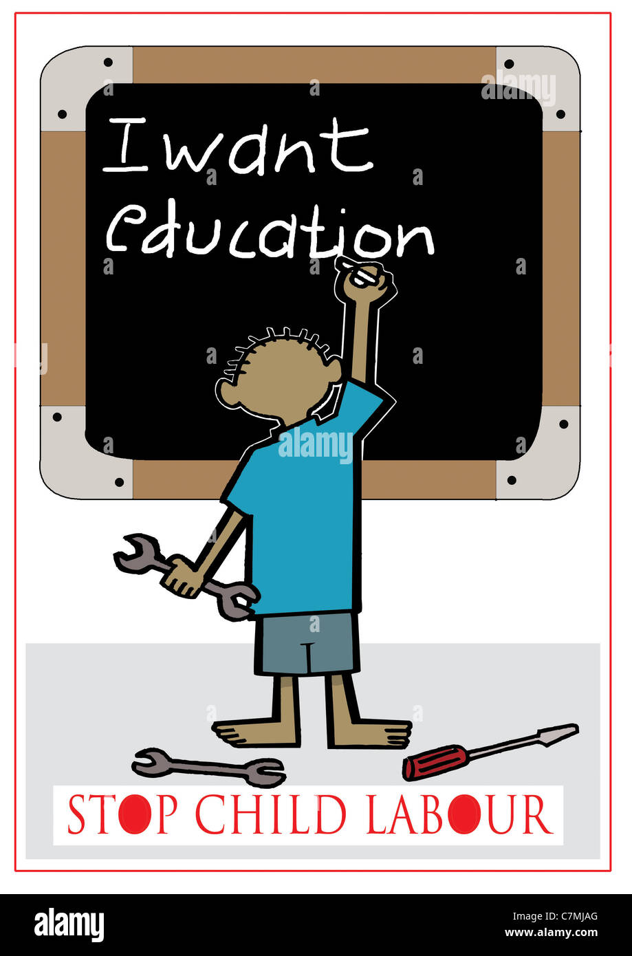 Stop Child Labor Hand