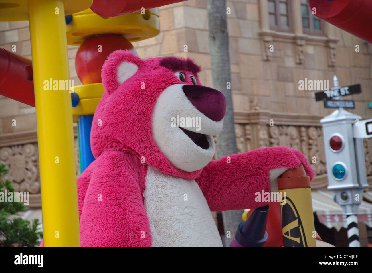 Lots-o’-Huggin’ bear in the disney's countdown to fun parade in walt ...