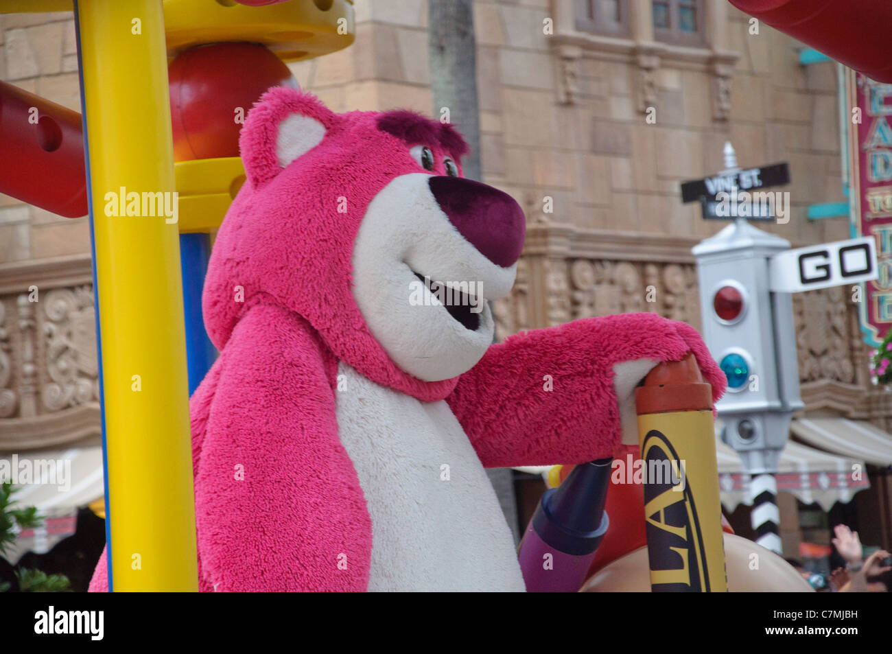 Lots-o’-Huggin’ bear in the disney's countdown to fun parade in walt ...
