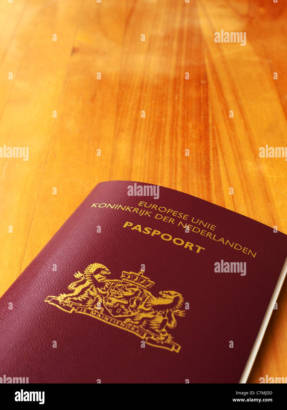Close up of a Dutch passport Stock Photo - Alamy