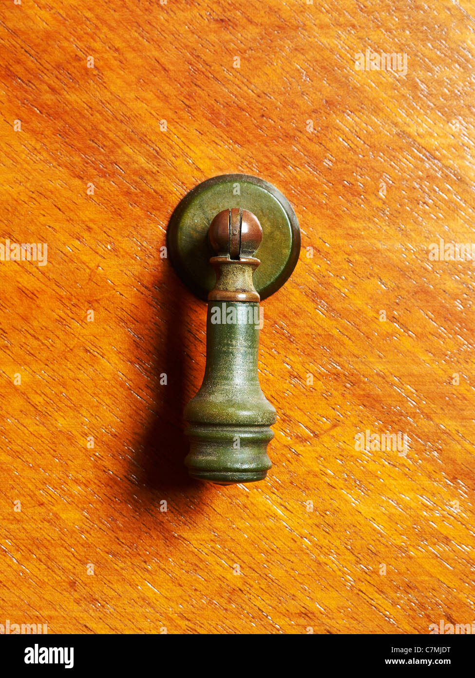 Drawer handle on antique furniture Stock Photo - Alamy