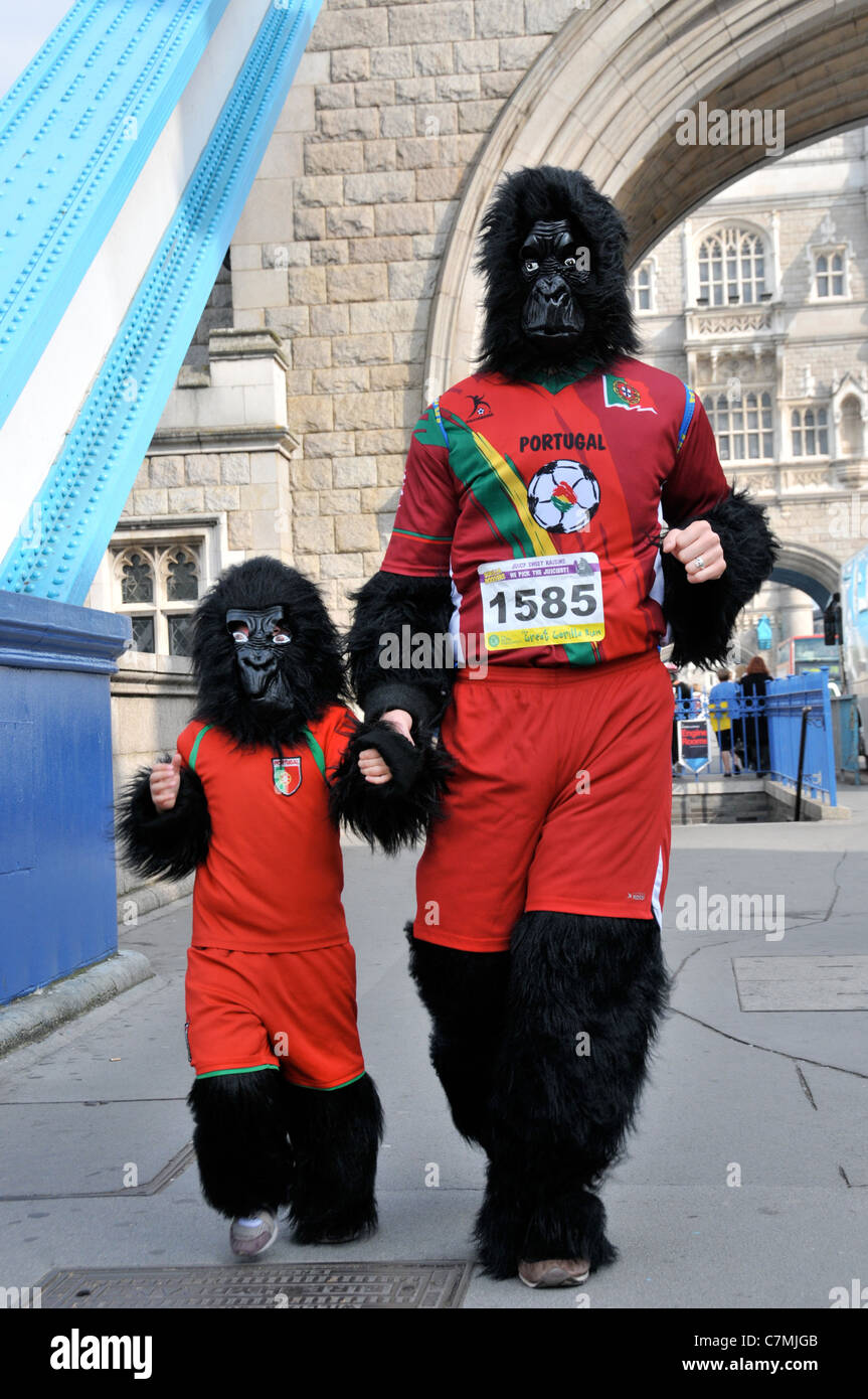 Great Gorilla Run 2011 London 24th September Charity Costume fun run ...