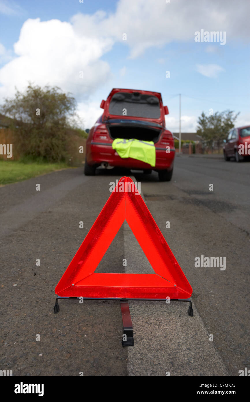 Car Safety Triangle High Resolution Stock Photography and Images - Alamy
