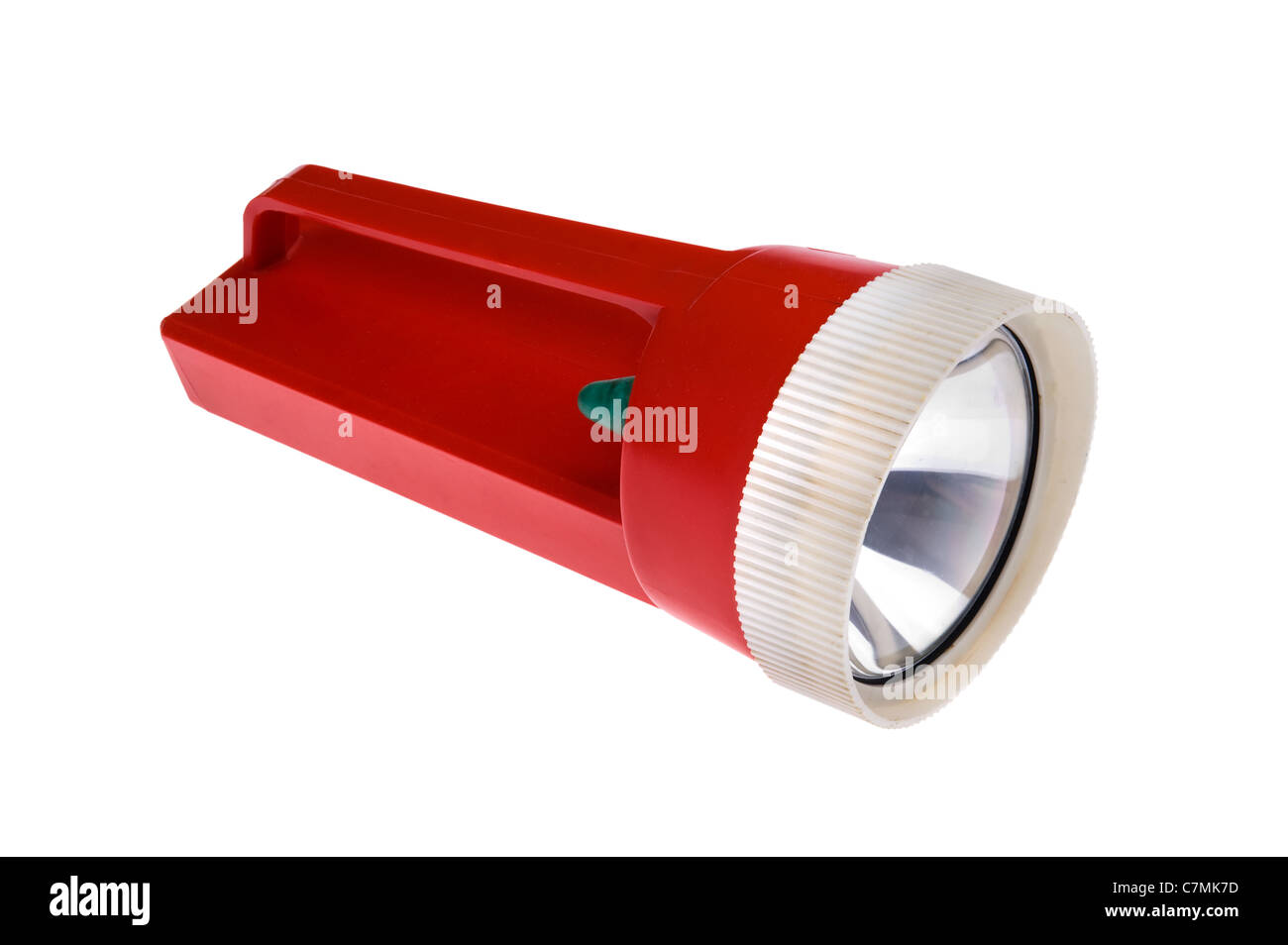 object on white - Flashlight close up Stock Photo - Alamy