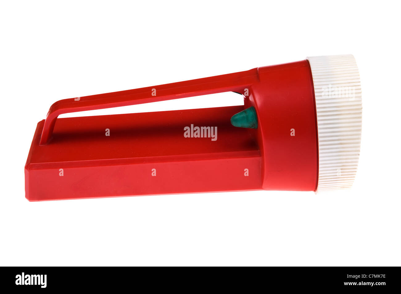 object on white - Flashlight close up Stock Photo - Alamy