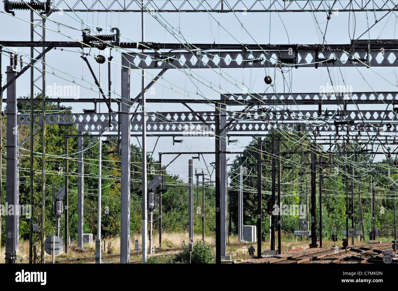 Overhead copper cables high scrap value cable being stolen at night ...