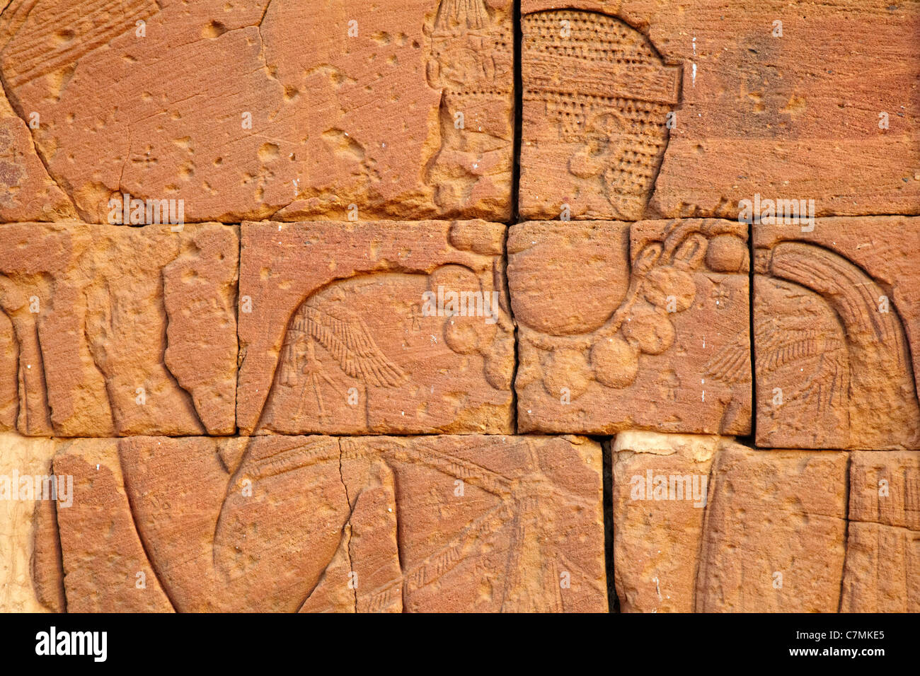 Temple of Apedemak (Lion Temple), Naqa, Northern Sudan, Africa Stock ...