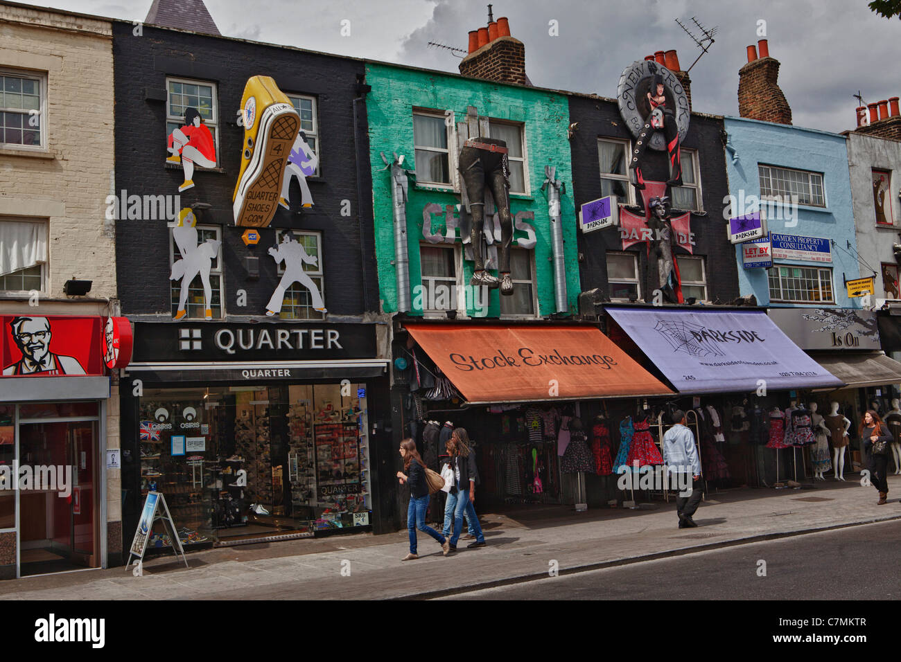 Shops In Camden Town, London, England Stock Photo - Alamy