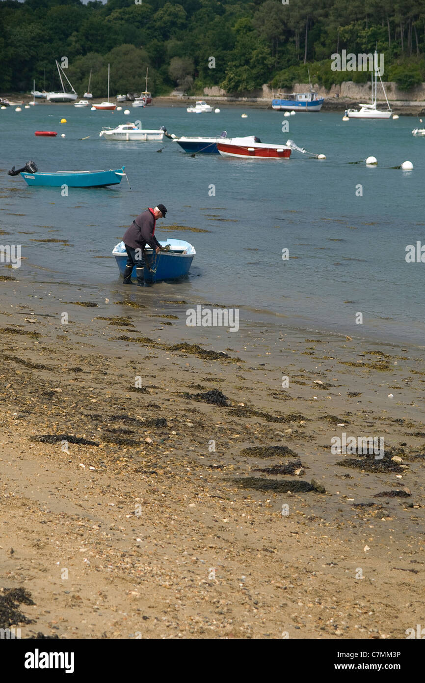Breton sailor, Séné, Bay of Morbihan, Brittany, France, Europe Stock ...