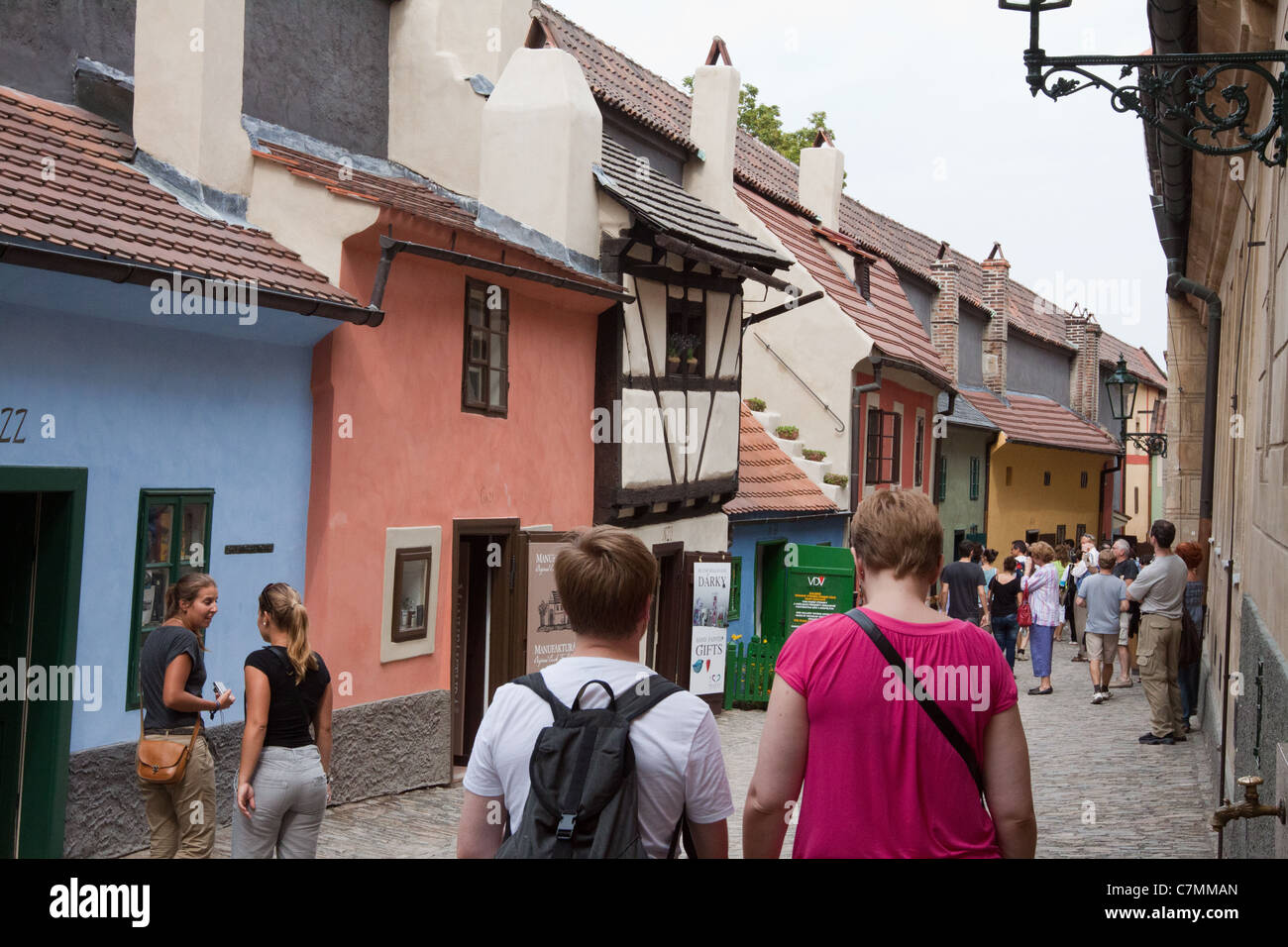 Golden Lane Prague Castle Stock Photo - Alamy