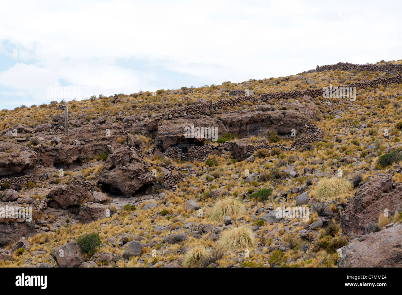 Tombs in the mountainside above Coqueza, Bolivia Stock Photo - Alamy