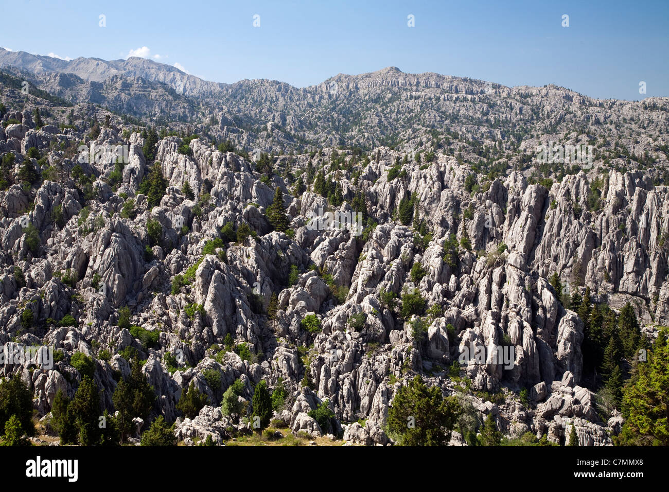Karstic geology of Taurus Range in Mediterranean Turkey Stock Photo - Alamy