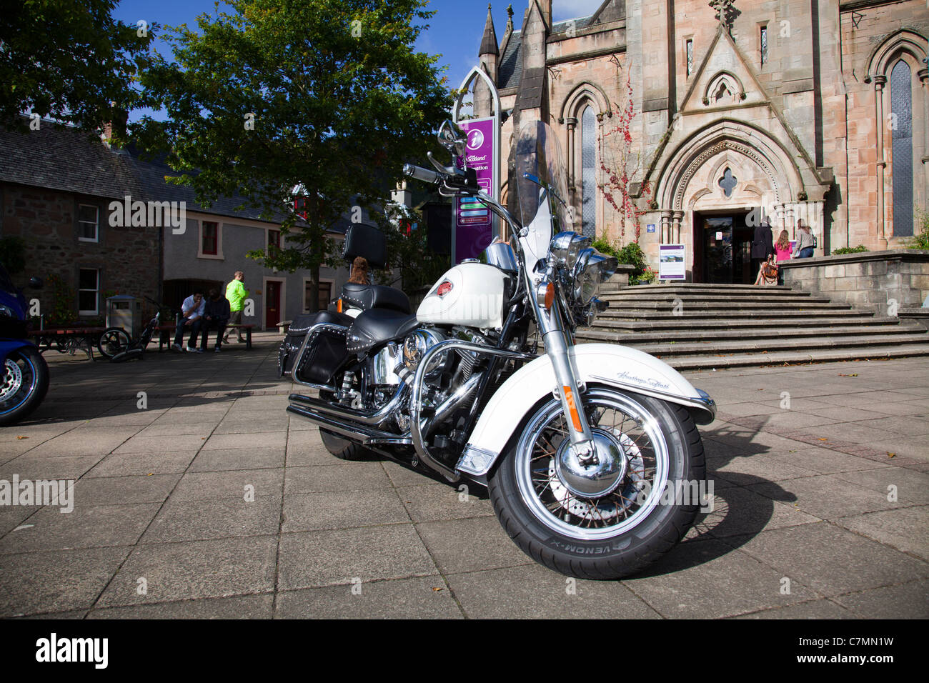 Harley Davidson bike, motorbike outside Rob Roy Visitor Center ...