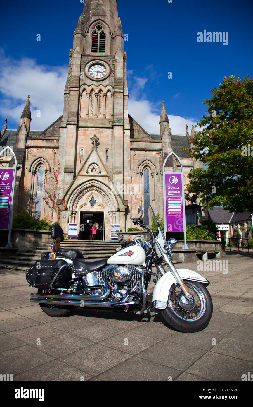 Harley Davidson bike, motorbike outside Rob Roy Visitor Center ...