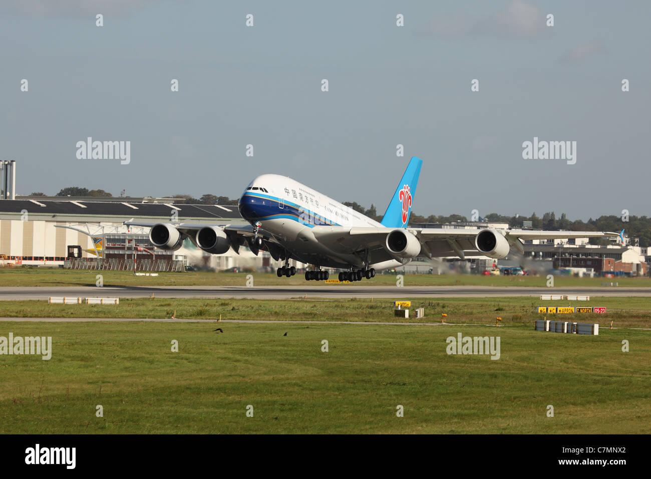 Aircraft on take off Stock Photo - Alamy
