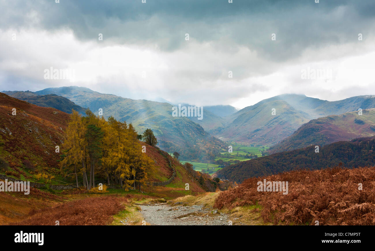 borrowdale valley seen from the path from watendlath Stock Photo - Alamy