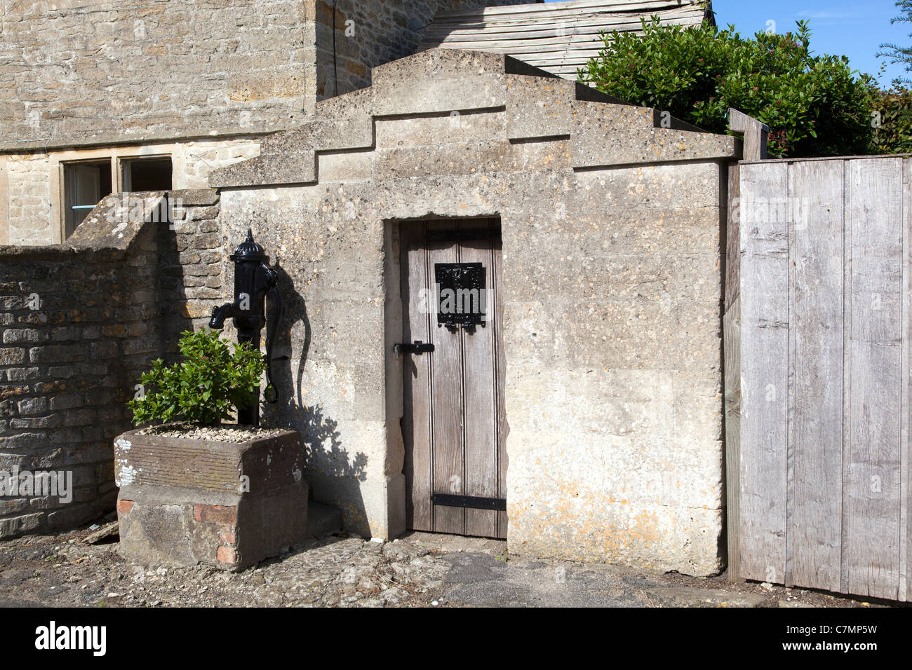 The Old Village Lock Up or Blind House at Luckington Wiltshire Stock ...
