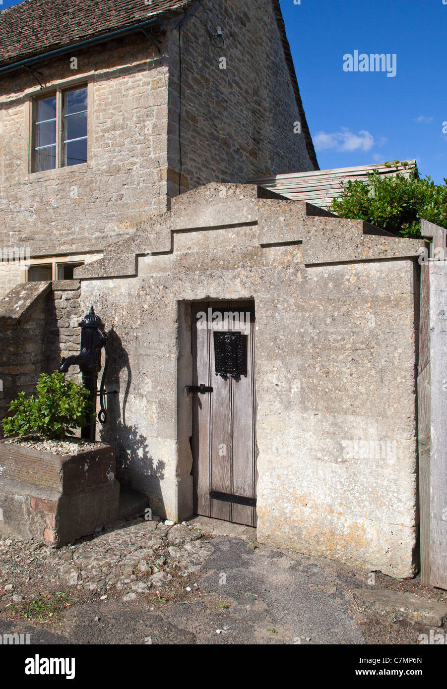 The Old Village Lock Up or Blind House at Luckington Wiltshire Stock ...