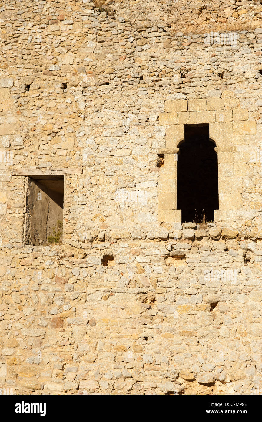 Medieval castle wall background, an architectural detail Stock Photo ...