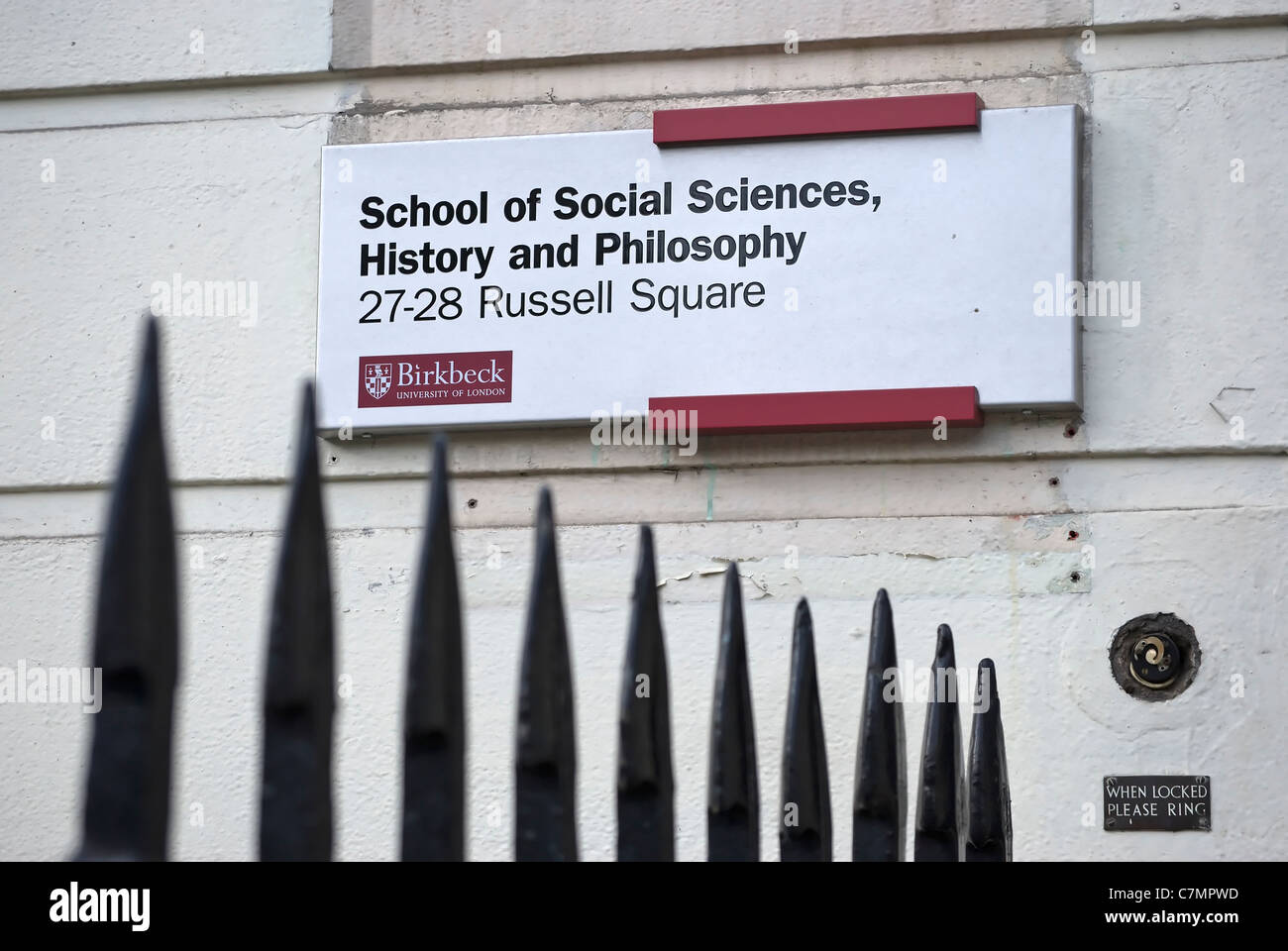 door sign for the school of social sciences, history and philosophy of ...