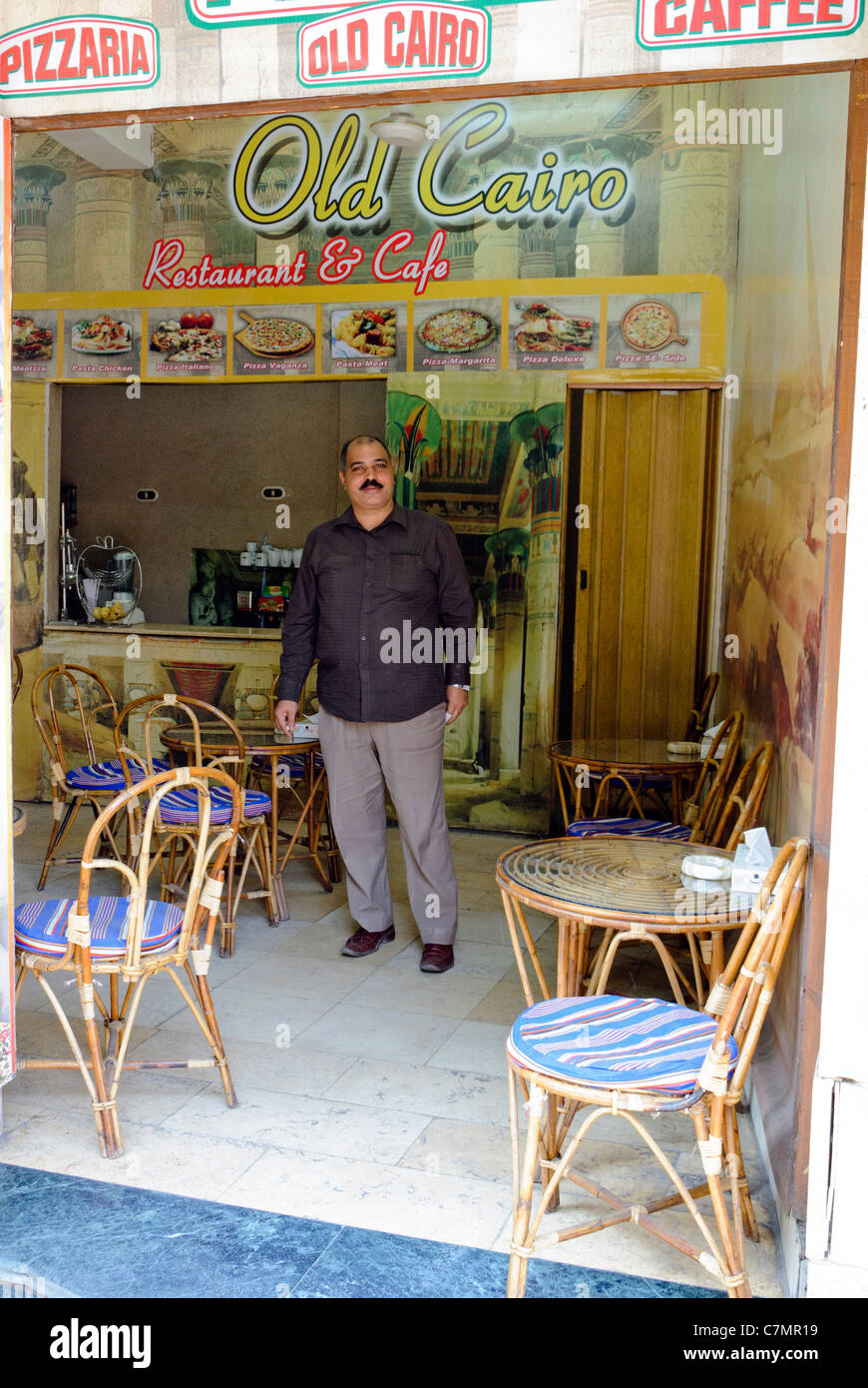 Shop keeper in old Cairo - Egypt Stock Photo - Alamy