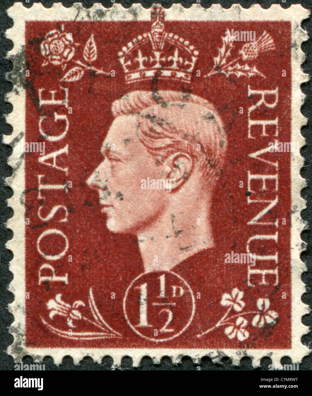 Vintage english postage stamp hi-res stock photography and images - Alamy