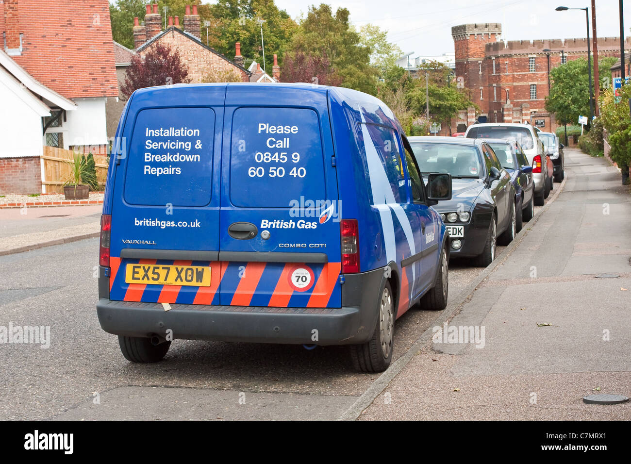 British gas van hi-res stock photography and images - Alamy
