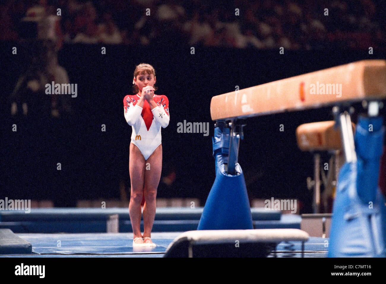 Dominique moceanu usa competing 1995 hi-res stock photography and ...