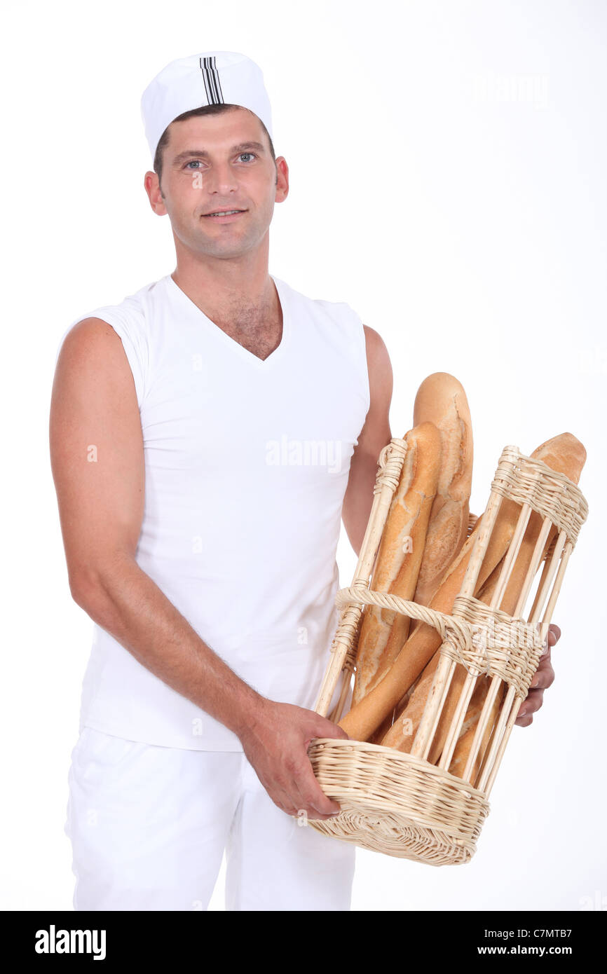 portrait of a baker Stock Photo - Alamy