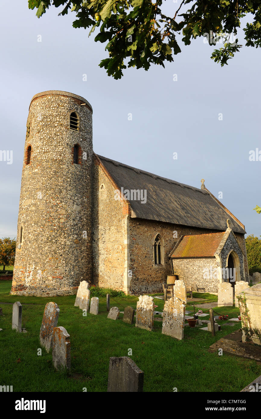 St Edmund Church at Fritton in Norfolk which was formerly in Suffolk ...