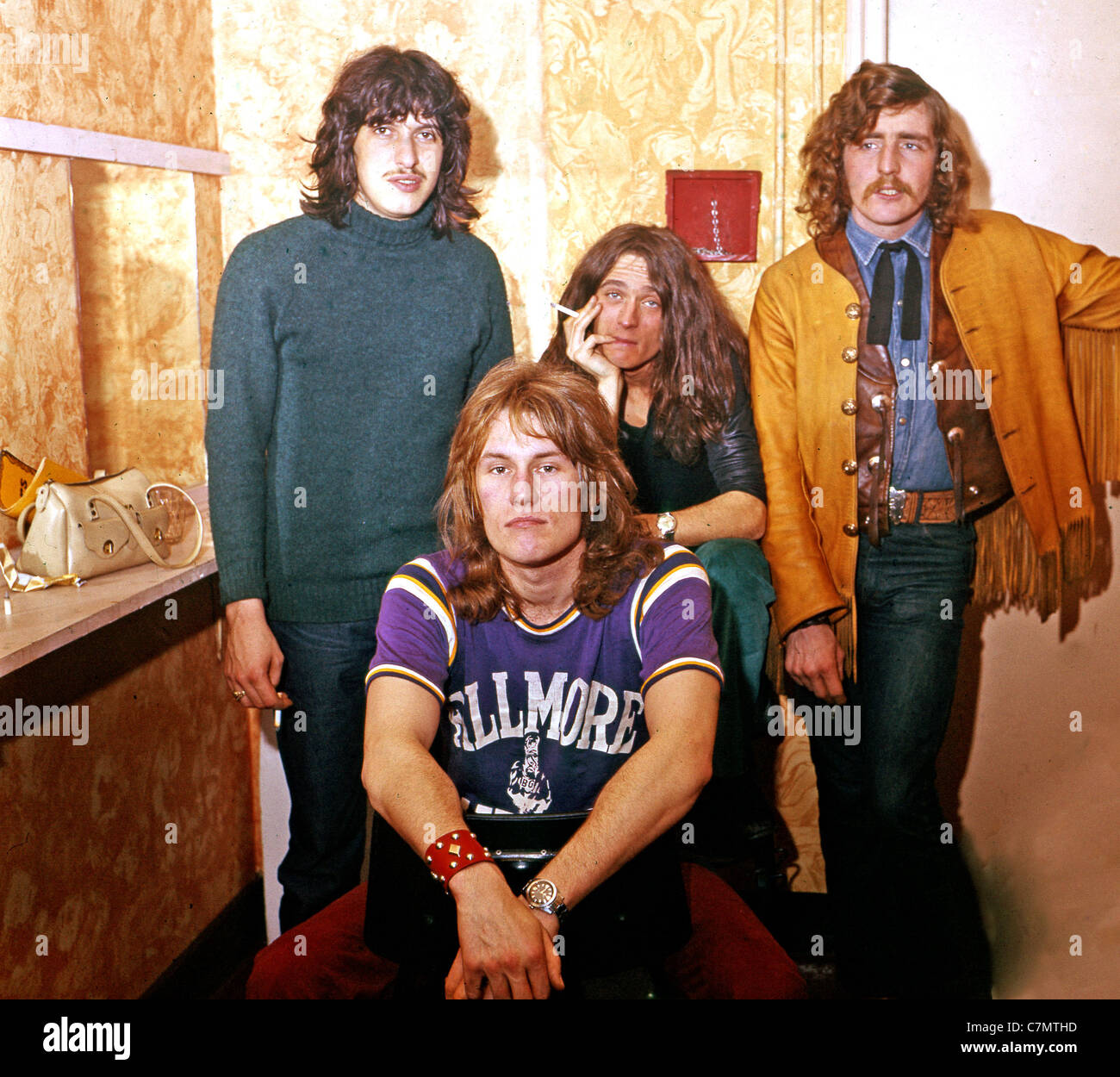 TEN YEARS AFTER about 1970 with from left: Rick Lee, Alvin Lee, Chick ...