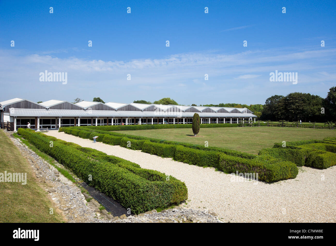 Building housing the ruins The Fishbourne Roman Palace, Fishbourne ...