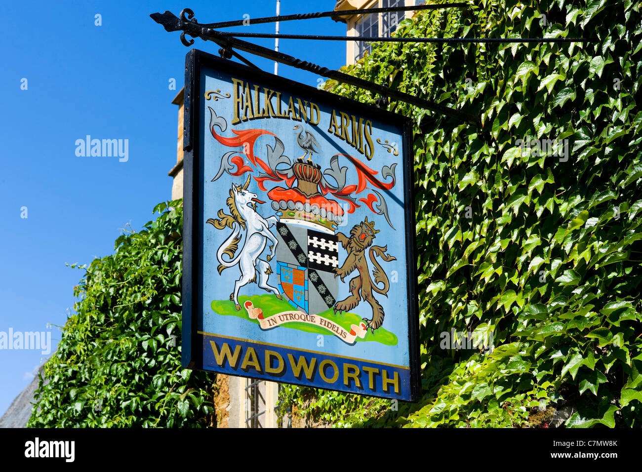 The Falkland Arms pub in the Cotswold village of Great Tew, Oxfordshire ...